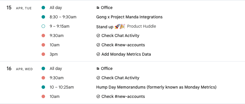 How to use Schedule View in Google Calendar